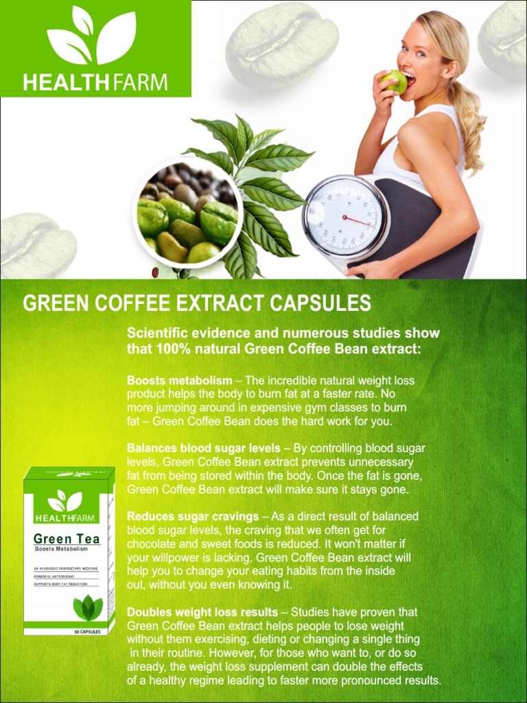 Health: Green Coffee Extract Capsules | PDF | Coffee | Weight Loss