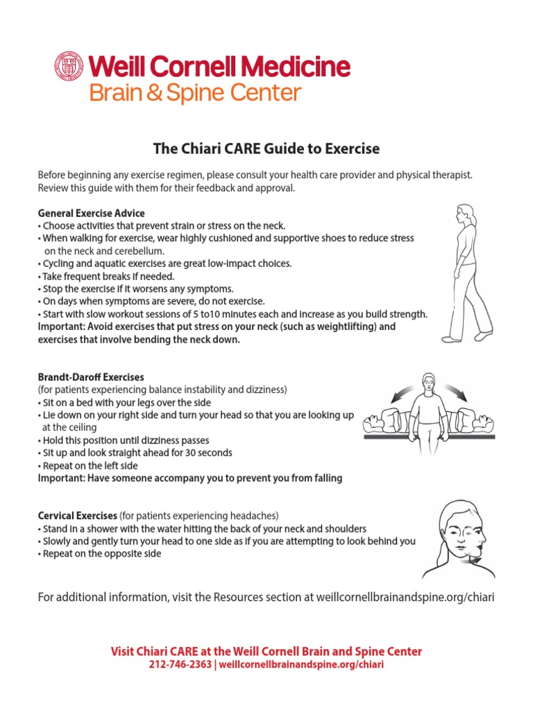 Chiari Exercise Guide for Patients | PDF