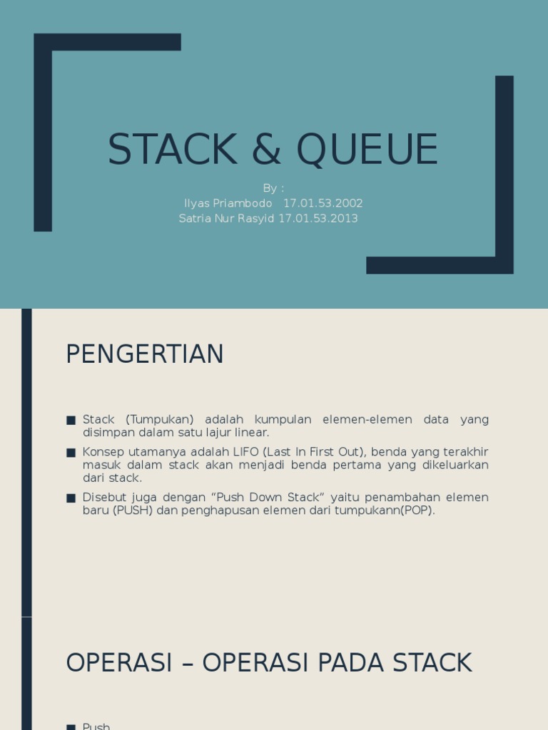 Stack & Queue | PDF