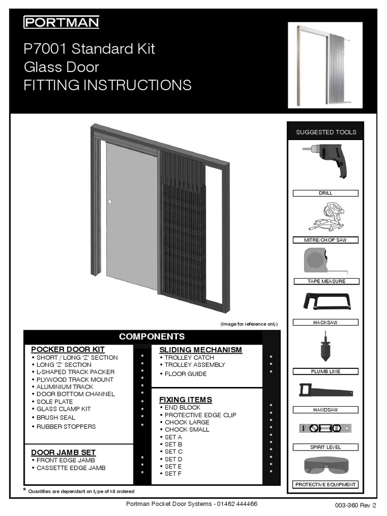 P7001 Frameless Glass Door Fitting Instructions | Download Free PDF ...