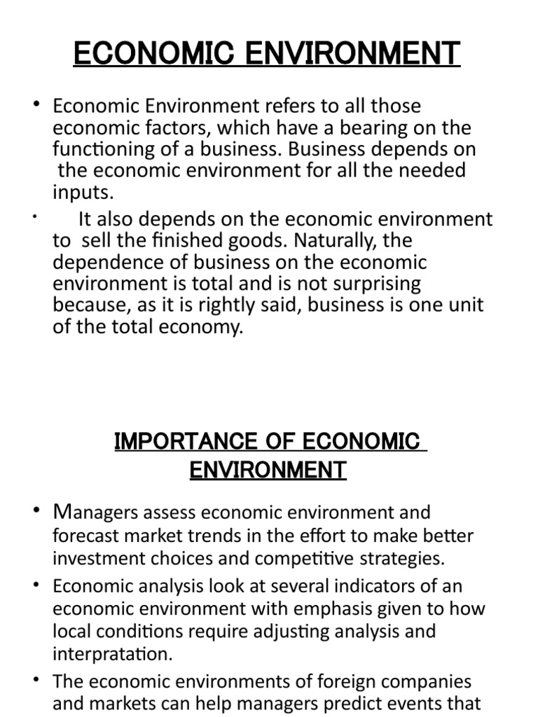 Overview of Economic Environment | PDF | Poverty | Poverty & Homelessness
