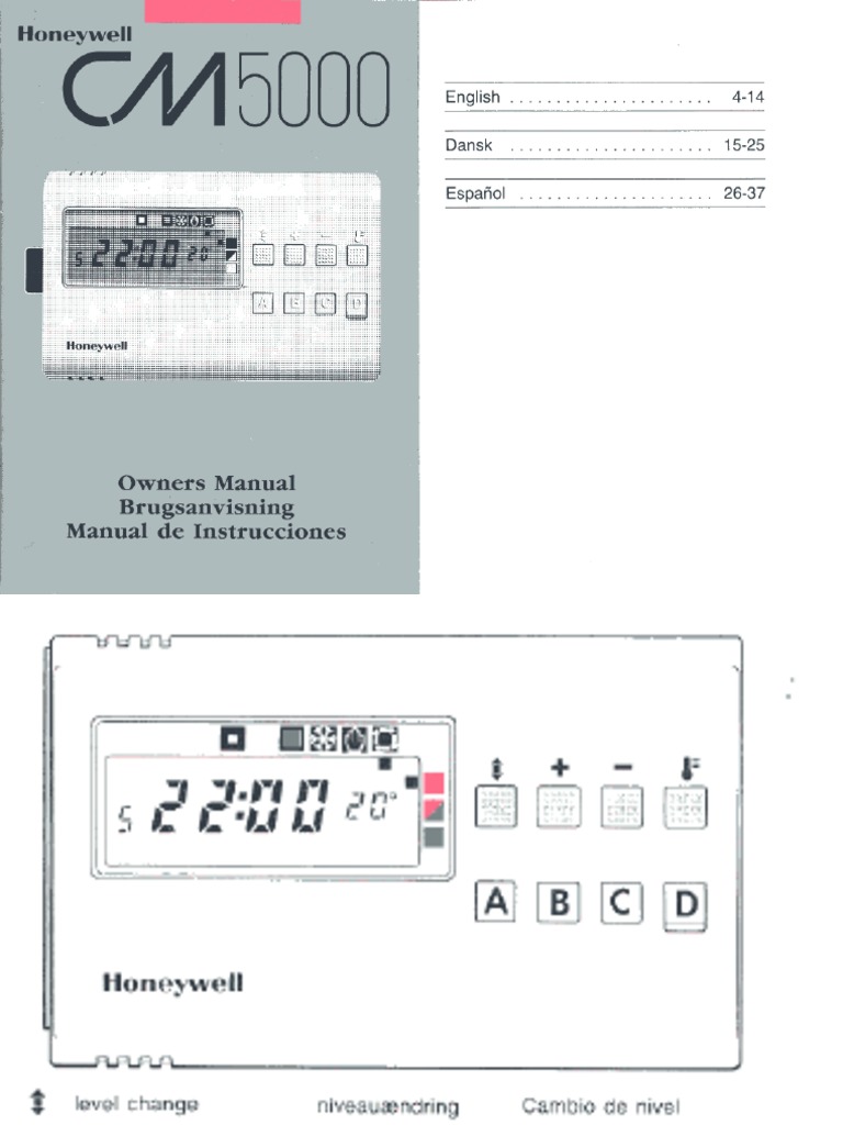 Honeywell CM5000 Thermostat | PDF