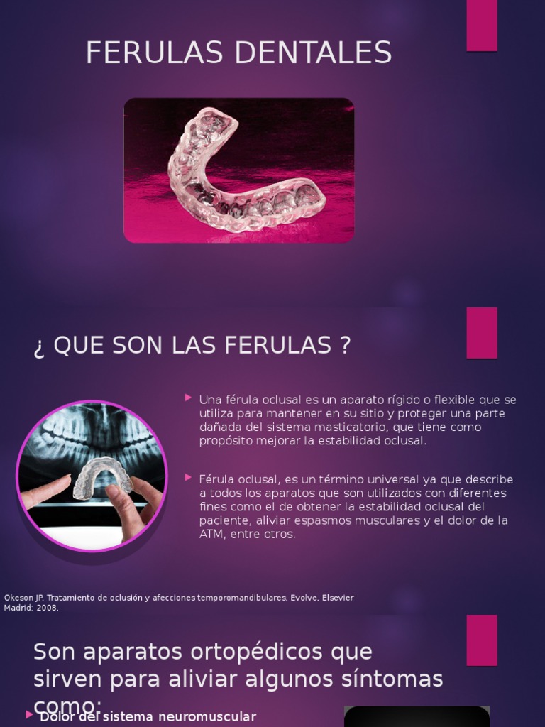 FERULAS DENTALES 2 Reta | PDF | Odontología | Medicina CLINICA