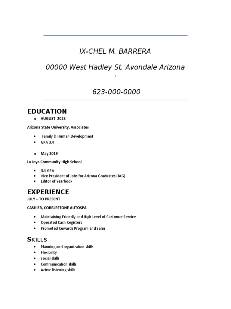 New Resume Ib | PDF