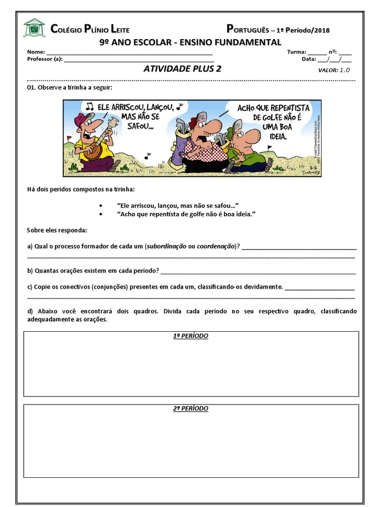 Atividades sobre Conectivos para 9º Ano | PDF | Árabe | Turquia