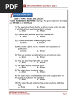 Midterm-Exam - Art Appreciation 2022 | PDF | Cognitive Science | Aesthetics