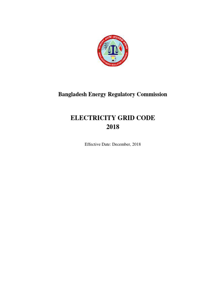 Electricity Grid Code 2018 For Bangladesh Electricity Regulatory ...