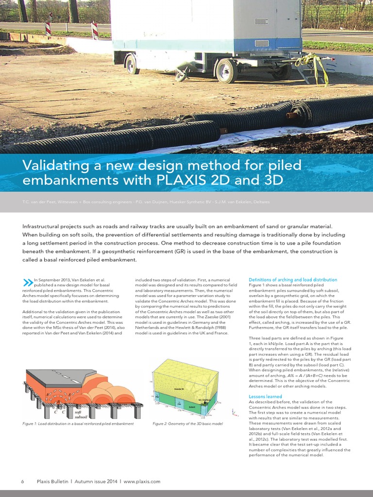 Iss36 Art1 - Validating A New Design Method For Piled Embankments With ...