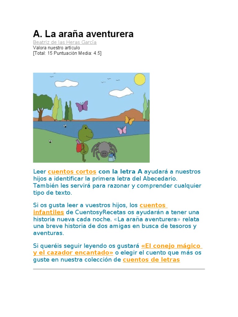 Cuento Letra A | PDF