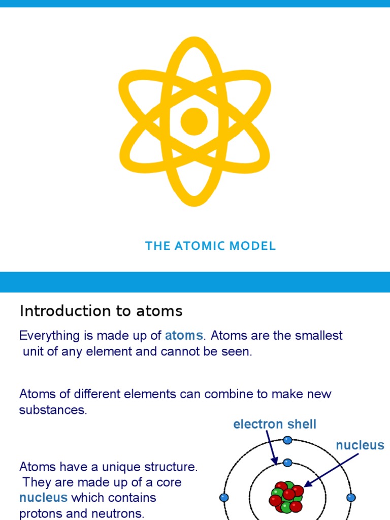 The Atomic Model | PDF | Atoms | Atomic Nucleus