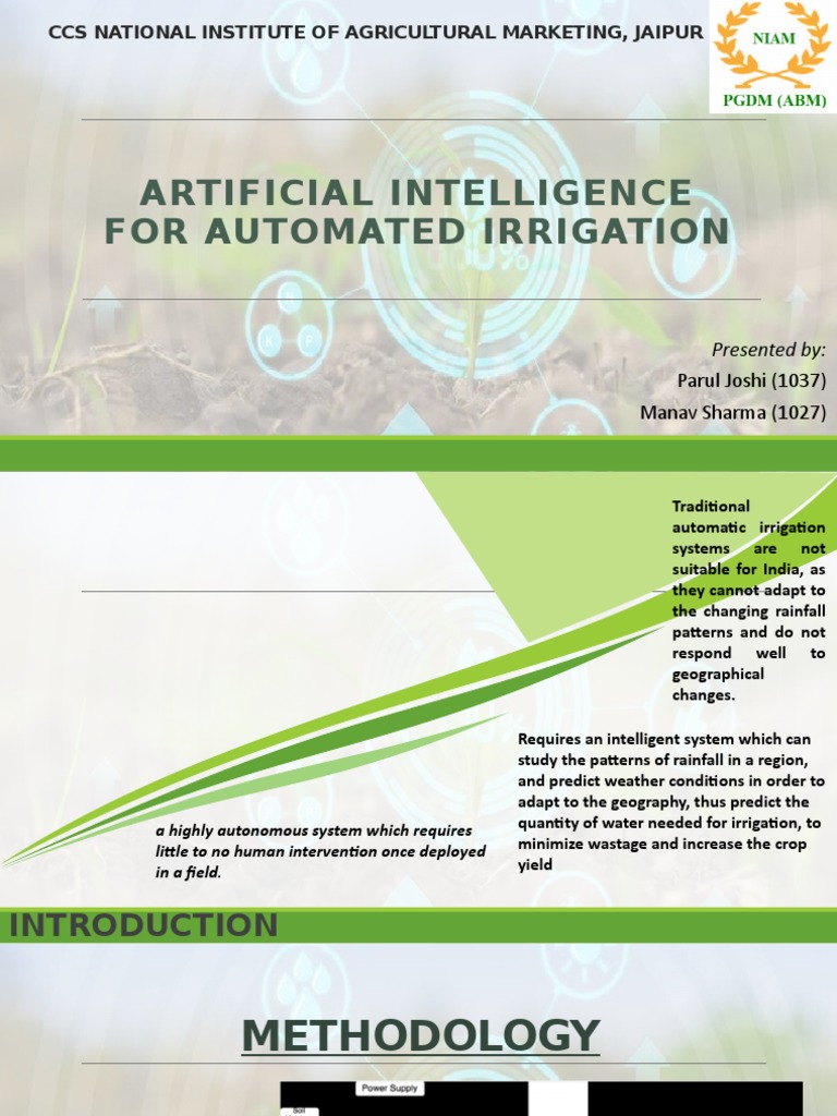 AI-Driven Smart Irrigation Solutions | PDF