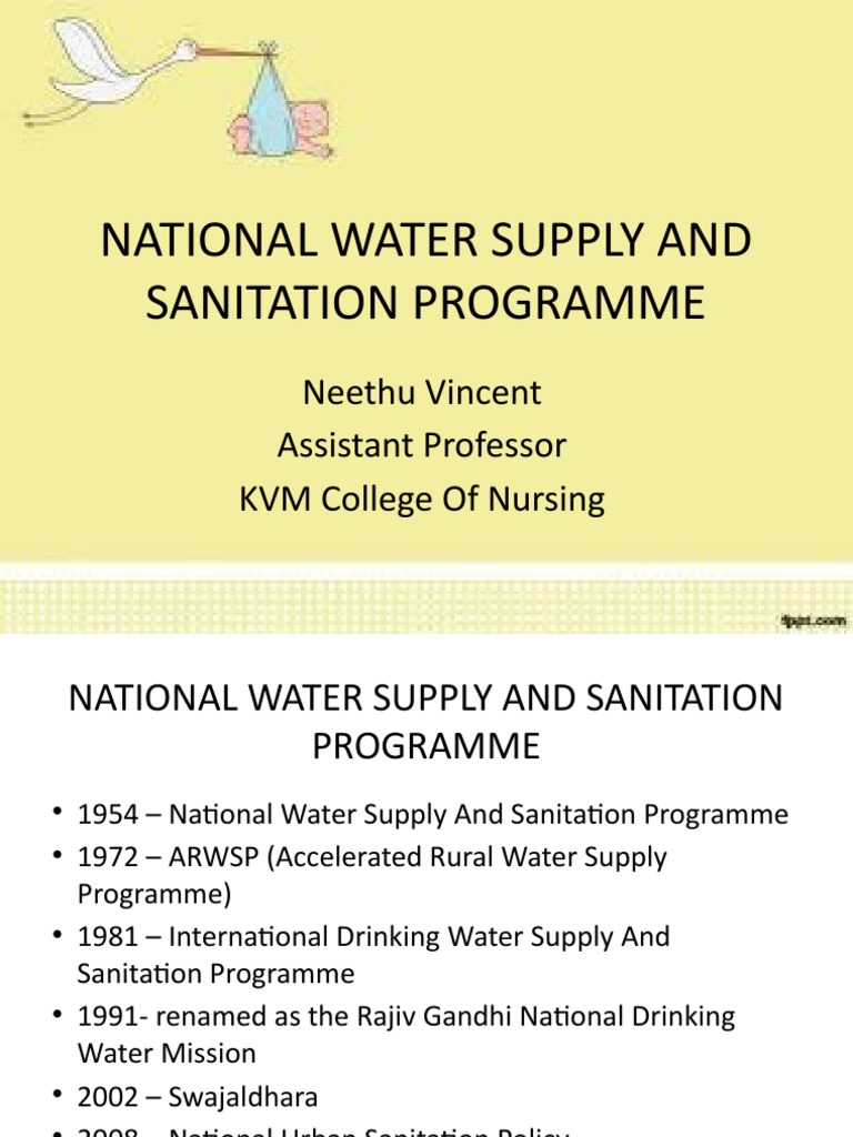 National Water Supply and Sanitation Programme: Neethu Vincent ...