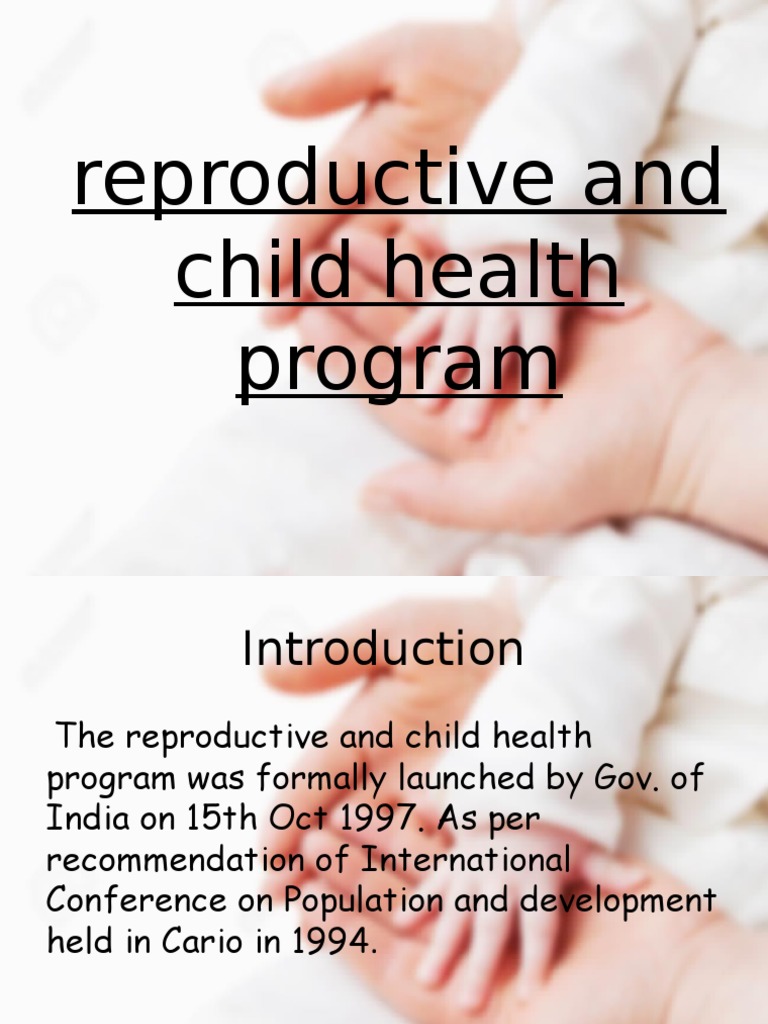 Reproductive and Child Health Program | PDF | Maternal Death | Childbirth