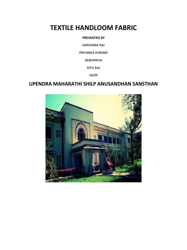 Textile Handloom Fabric | PDF | Textiles | Embroidery