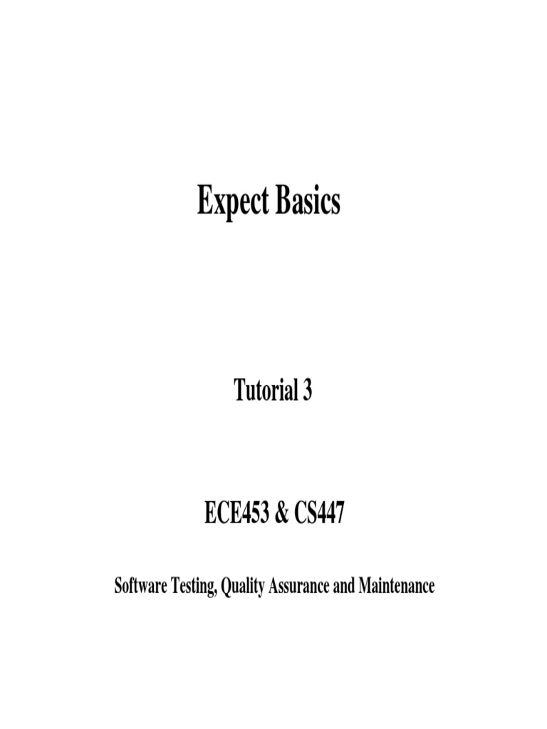 Expect Basics: Tutorial 3 | PDF | File Transfer Protocol | Regular Expression