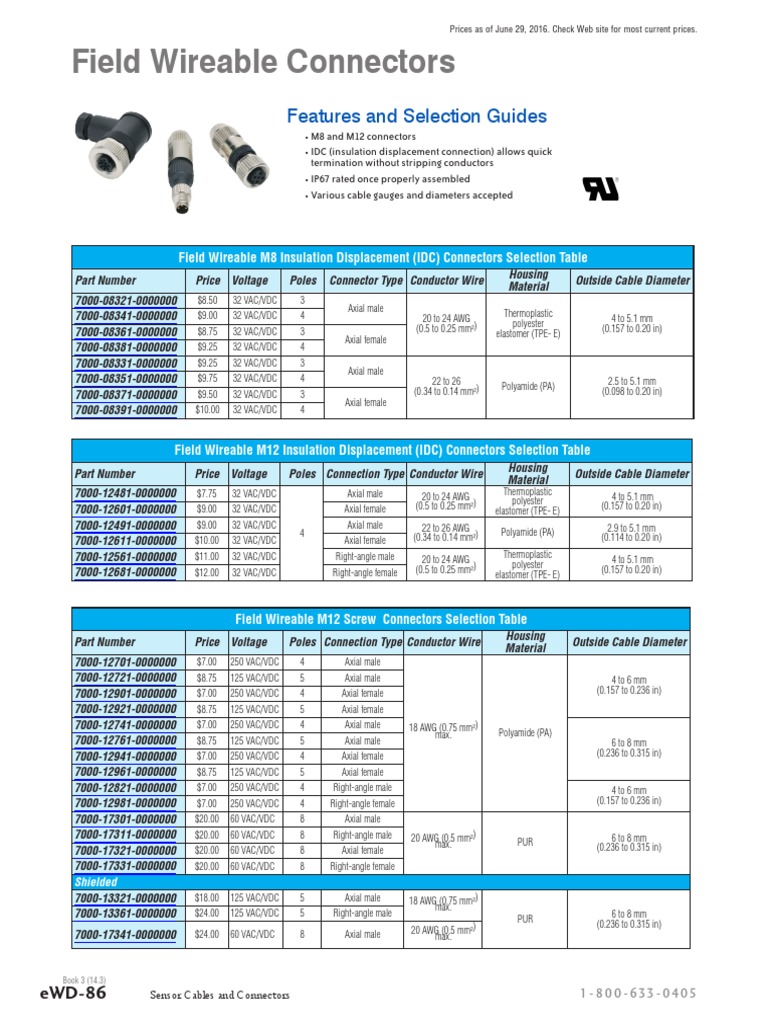 Field Wireable Connectors: Features and Selection Guides | PDF ...