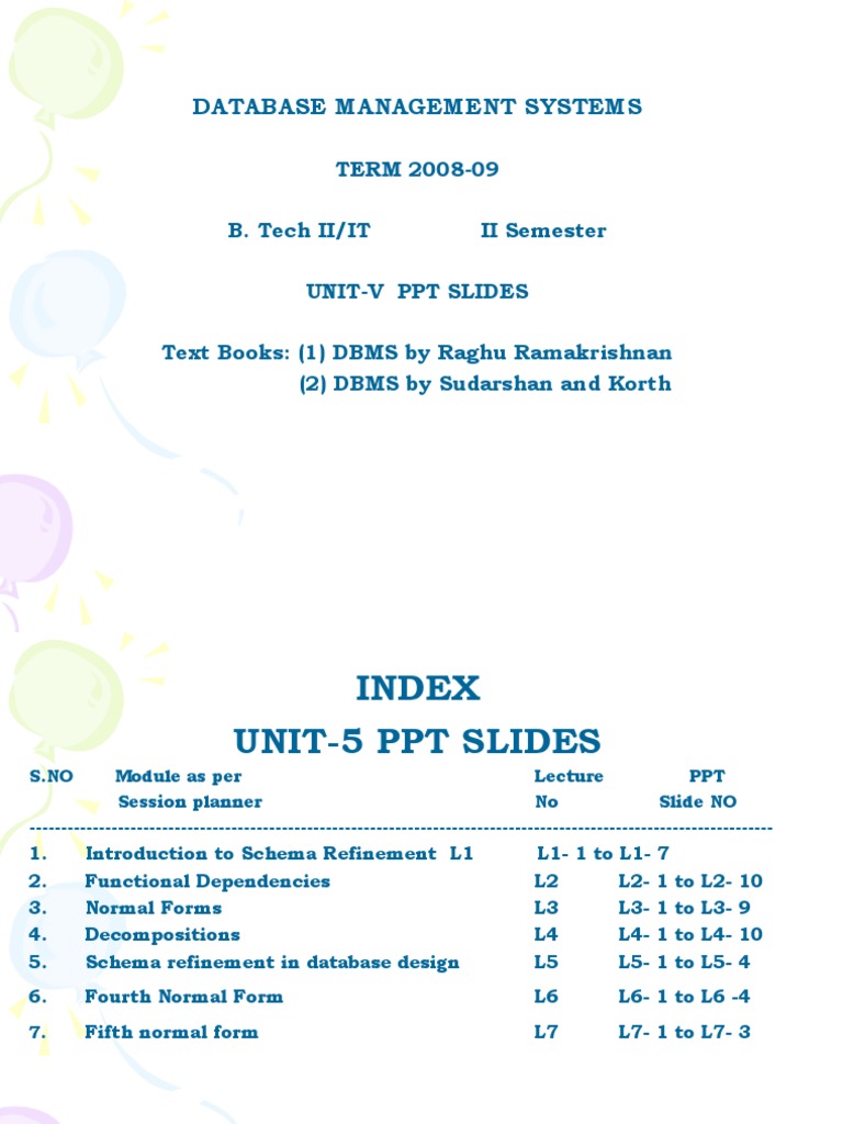 Unit05 DBMS | PDF