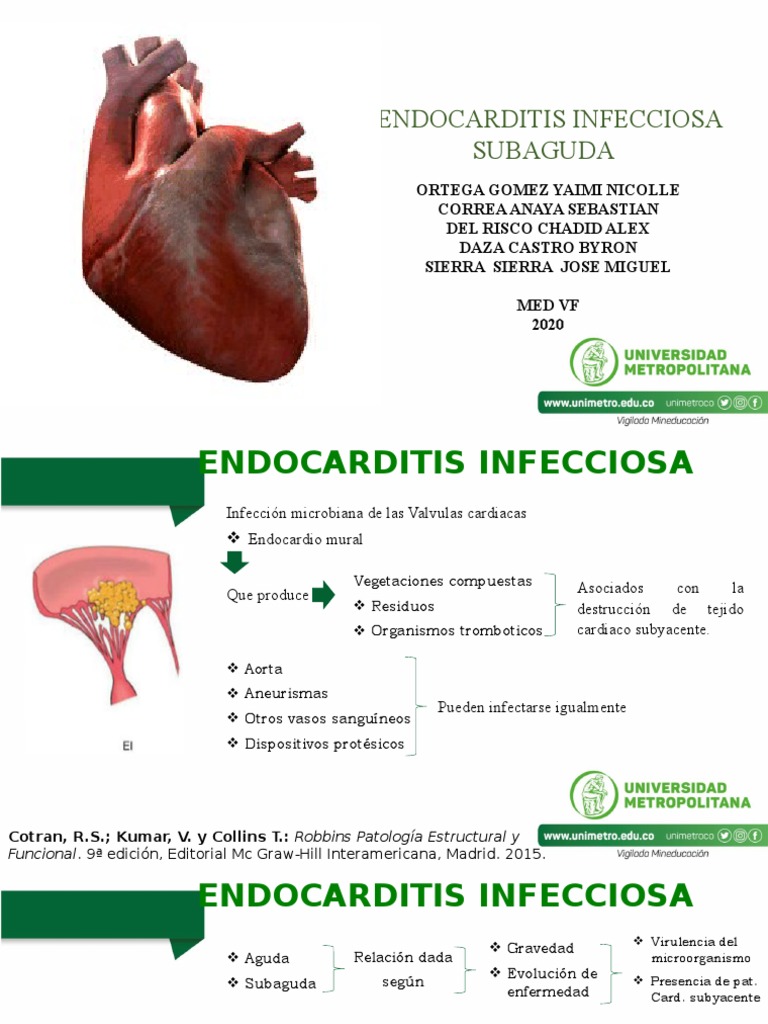 ENDOCARDITIS Subaguda | PDF | Estreptococo | Embolia