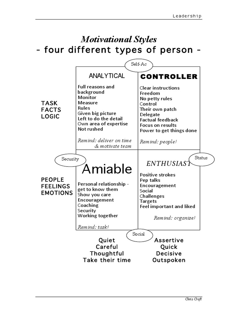 Amiable: Motivational Styles | PDF | Career & Growth | Self-Improvement