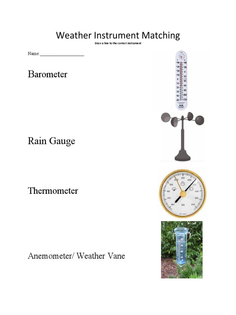 Weather Instrument Matching | PDF