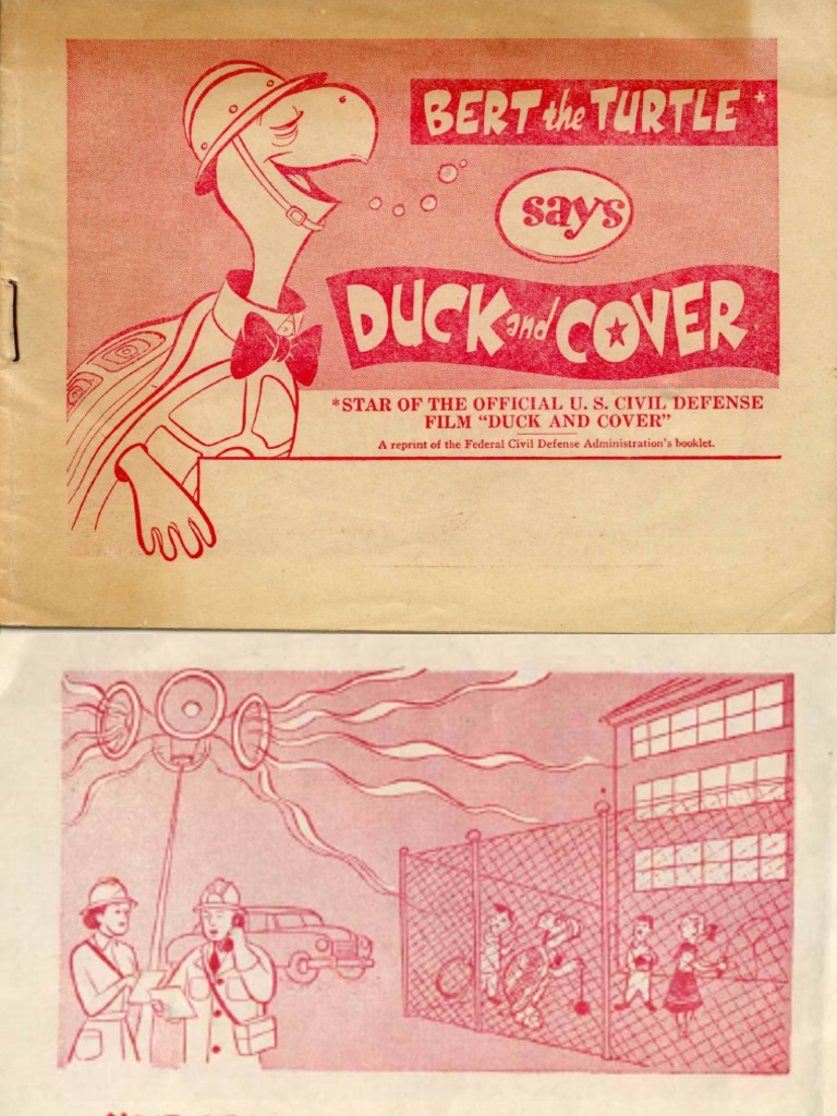 Bert the Turtle Says Duck and Cover Comic Booklet (1951)