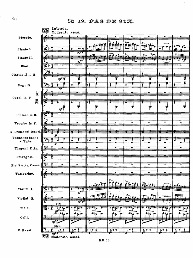 Coda Cisne Negro Tchaikovsky (Full Score) | PDF