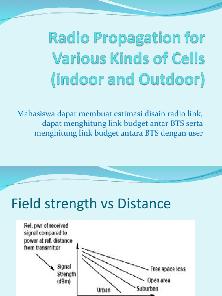 Radio Propagation Models | PDF | Radio Propagation | Electromagnetic ...