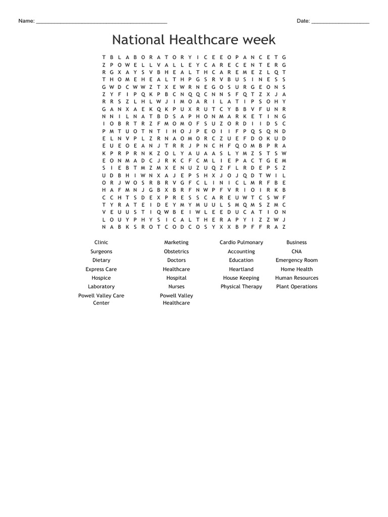 National Healthcare Week | PDF | Healthcare | Service Industries