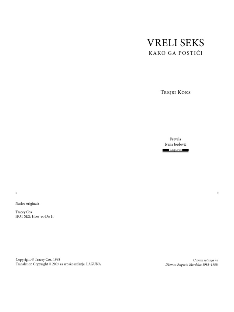 Vreli Seks - Odlomak PDF | PDF