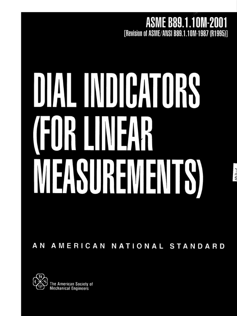 Asme B89.1.10M-2001 | PDF