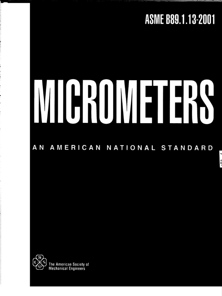 Asme B89.1.13-2001 (L07801) PDF | PDF