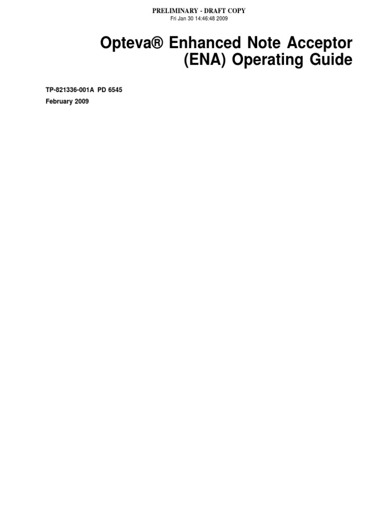 ENA Operating Guide | PDF | Hazards | All Rights Reserved