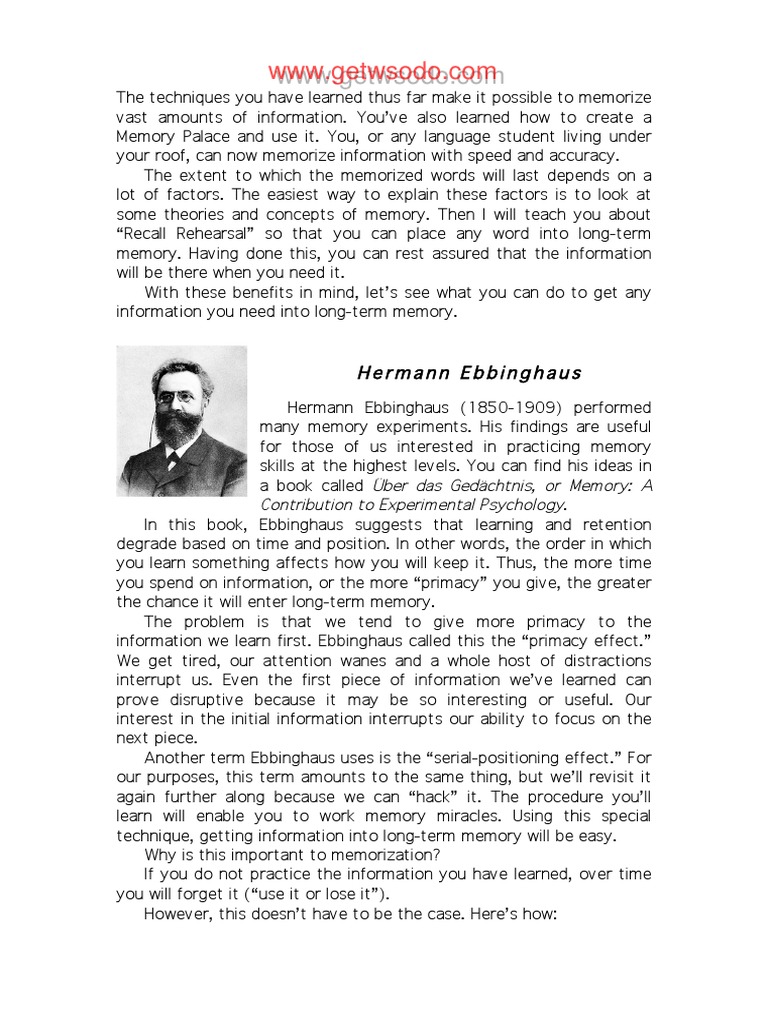 Masterclass Recall RehearsalG - P@FB | PDF | Memory | Recall (Memory)