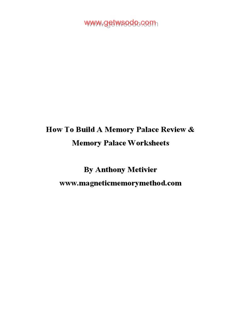 Masterclass Memory KitG - P@FB PDF | PDF | Memory | Imagination