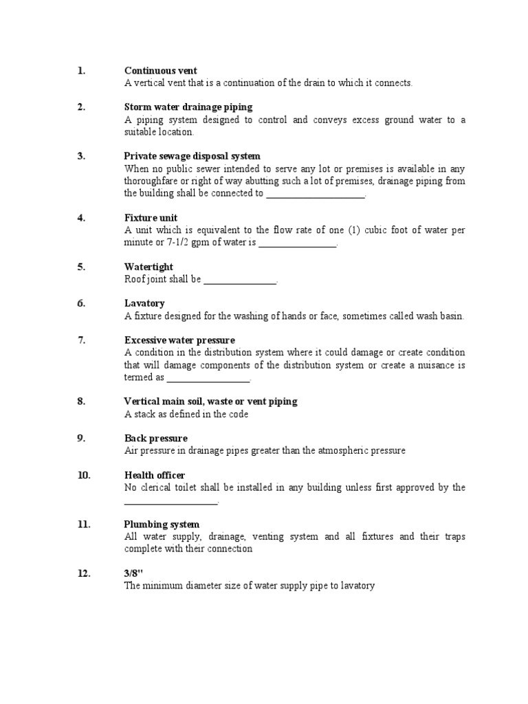 Plumbing Terminology: A Comprehensive Glossary of Key Terms Related to ...