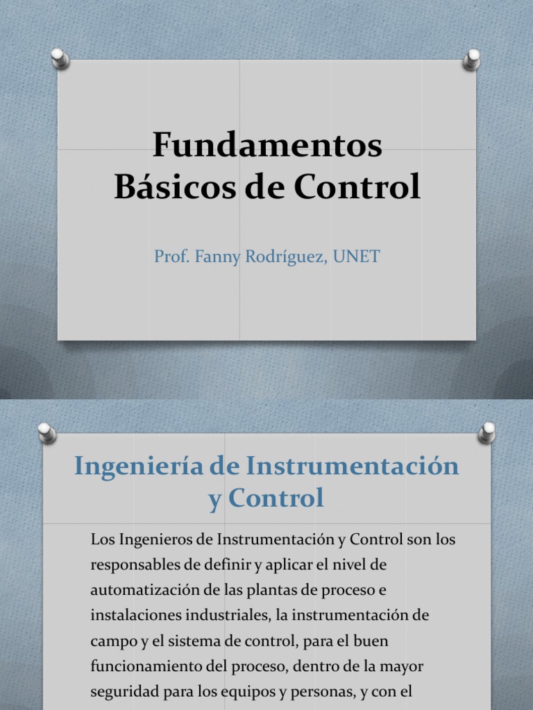 Fundamentos Básicos de Control - 1 | PDF | Sistema de control ...