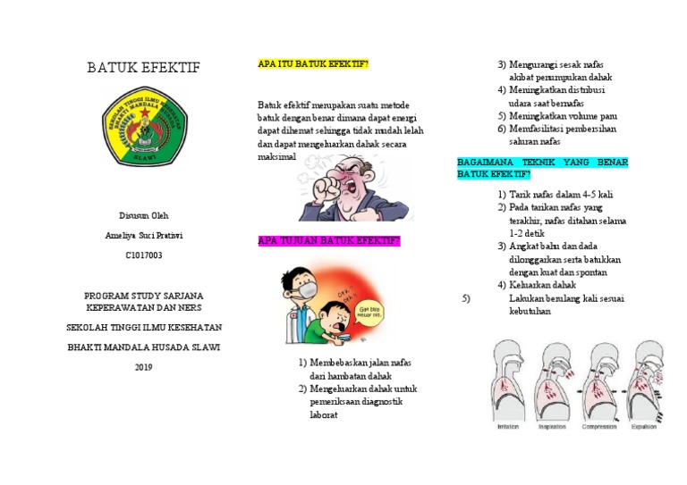 Leaflet Batuk Efektif | PDF