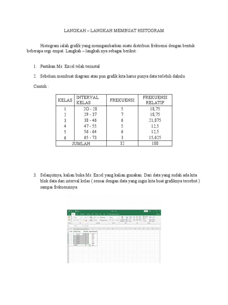 Tutorial Grafik Histogram | PDF | Metode & Bahan Ajar