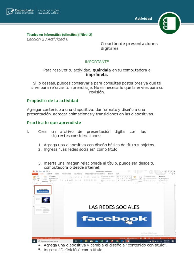 Leccion 6 Nivel 2 | PDF | Archivo de computadora | Animación