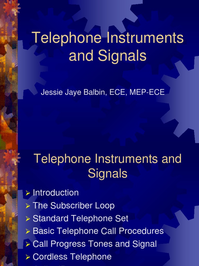Overview of Telephone Instruments | PDF | Telephone Exchange | Telephone