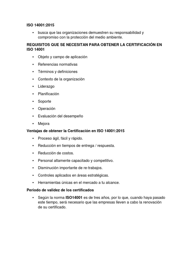 Iso 14000 y 45000 | PDF