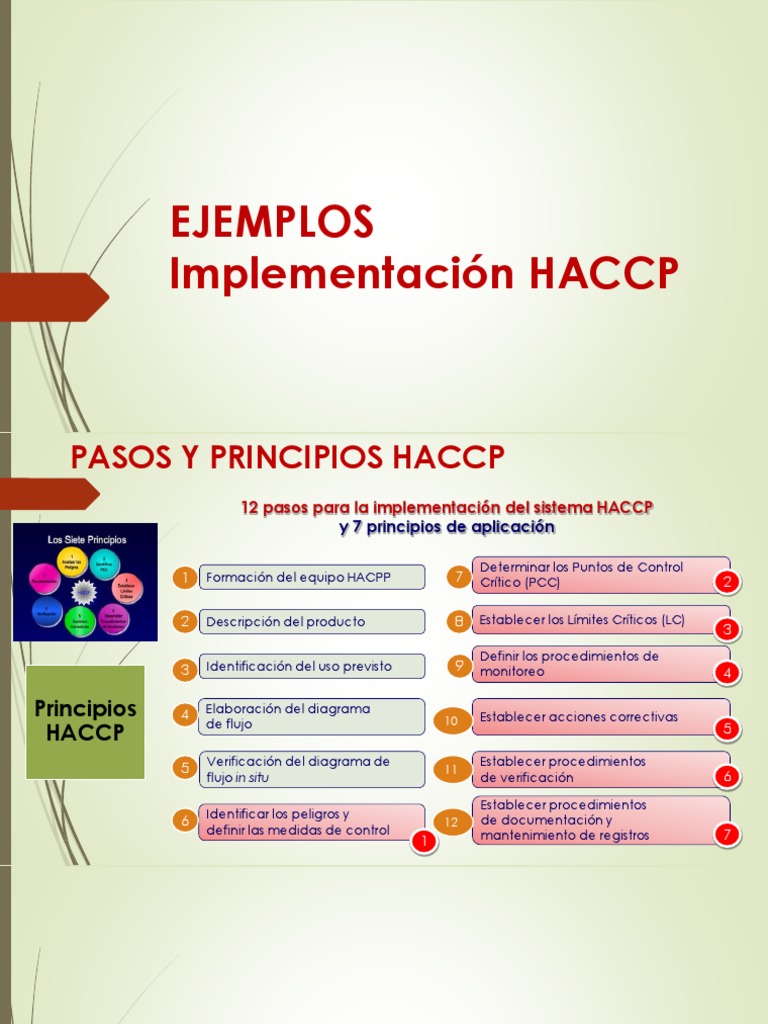 HACCP Ejemplos MPRincon | PDF | Análisis de Riesgo y Puntos Críticos de Control | Radiación