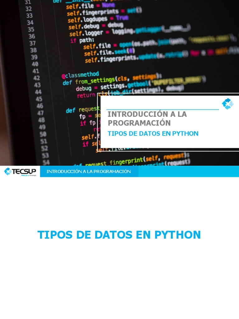 Introducción A La Programación Tipos De Datos En Python Tipo De Datos Python Lenguaje De 