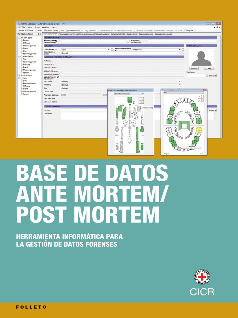 CICR Cruz Roja Base de Datos Ante Mortem Post Mortem | PDF | Usuario (informática) | Bases de datos