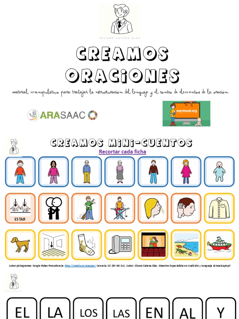 Material Creamos - Oraciones - y - Minicuentos | PDF | Comunicación ...