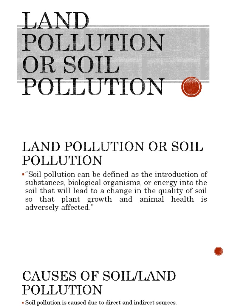 Land Pollution PDF | PDF | Soil | Pesticide