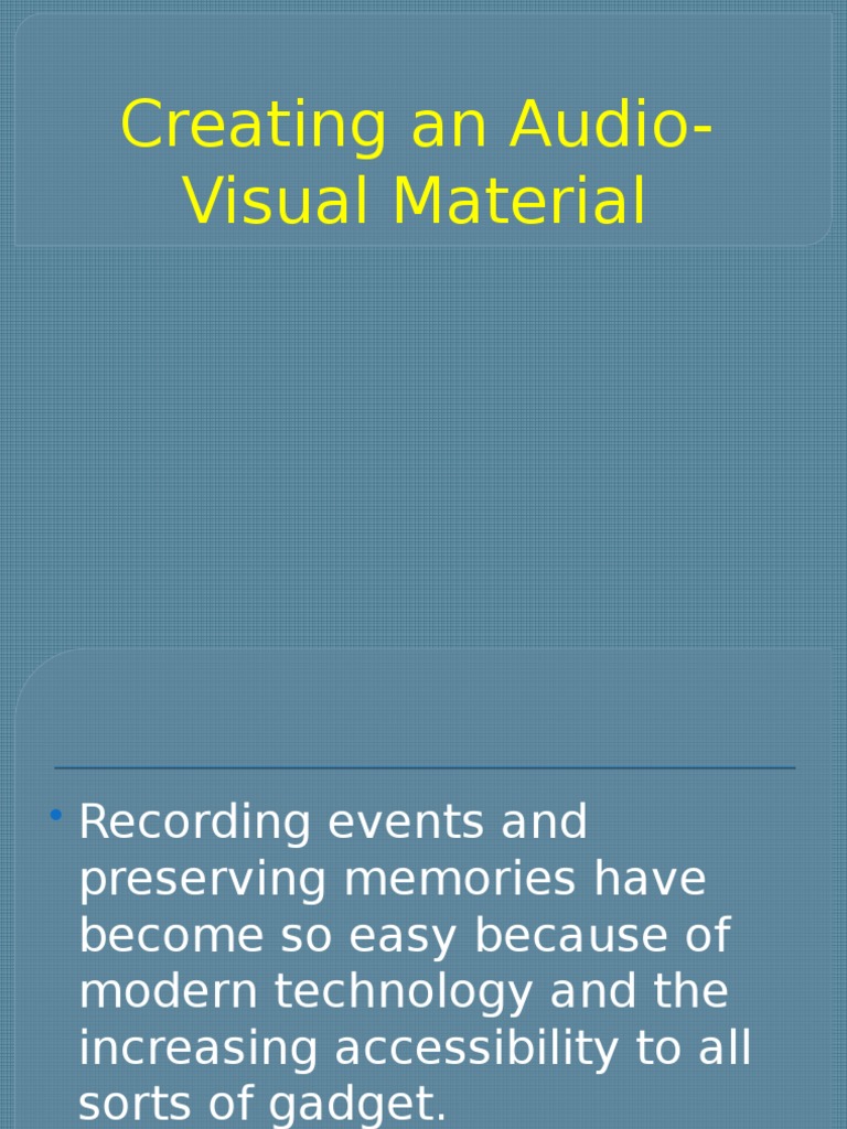 Guide to Creating Audio-Visual Content | PDF | Color | Ios