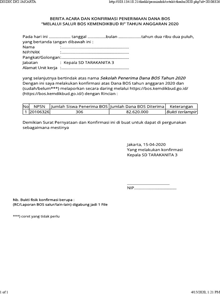 Disdik Dki Jakarta PDF | PDF
