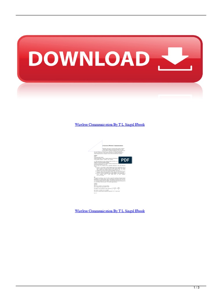 Wireless Communication by T L Singal Ebook PDF | PDF | E Books | Wireless