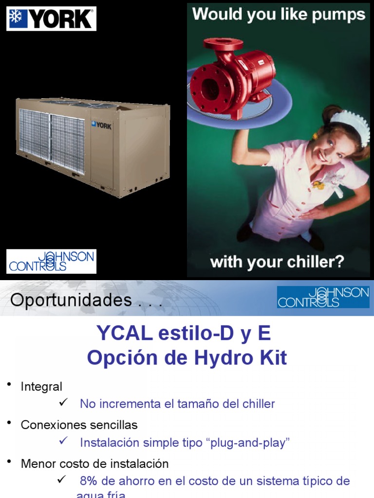 Optimización Hydro Kit en Chillers YCAL | PDF | Bomba | Tanques